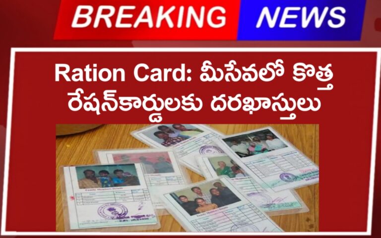 Applications For New Ration Cards In Meeseva!